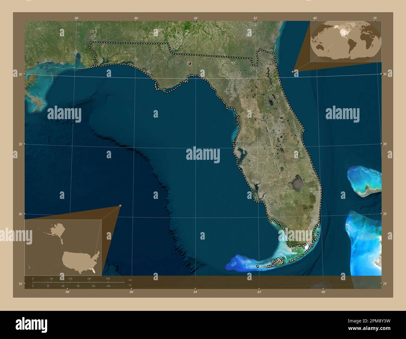 Satellite Map Of Florida Free Satellite 3D Map Of Polk County,