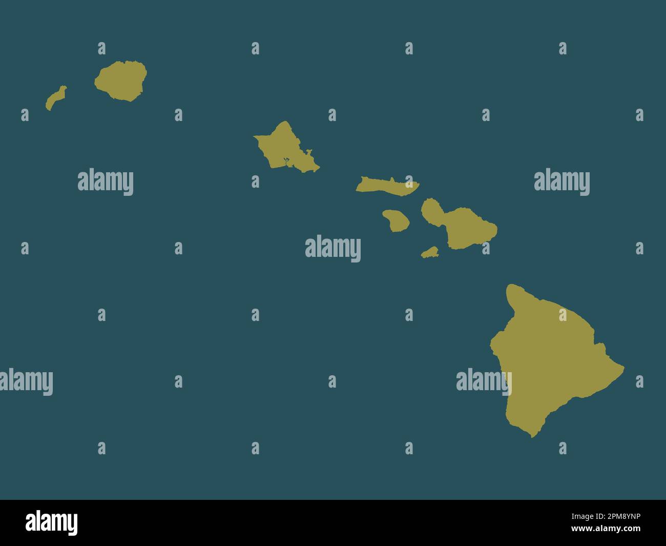 Kona hawaii map hi-res stock photography and images - Alamy