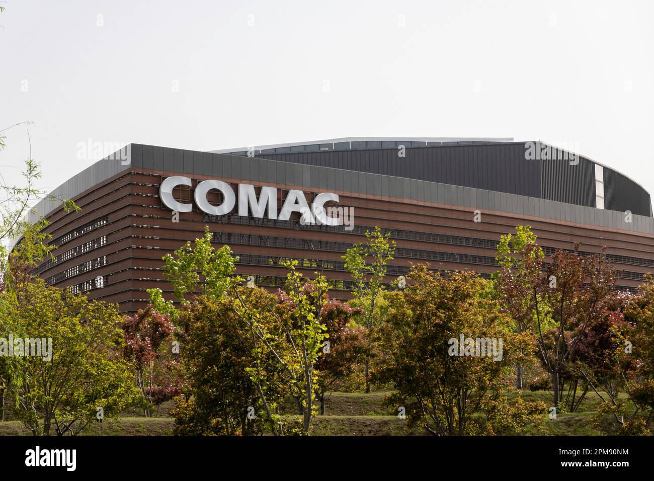 A view of the COMAC Shanghai Aircraft Design and Research Institute in ...