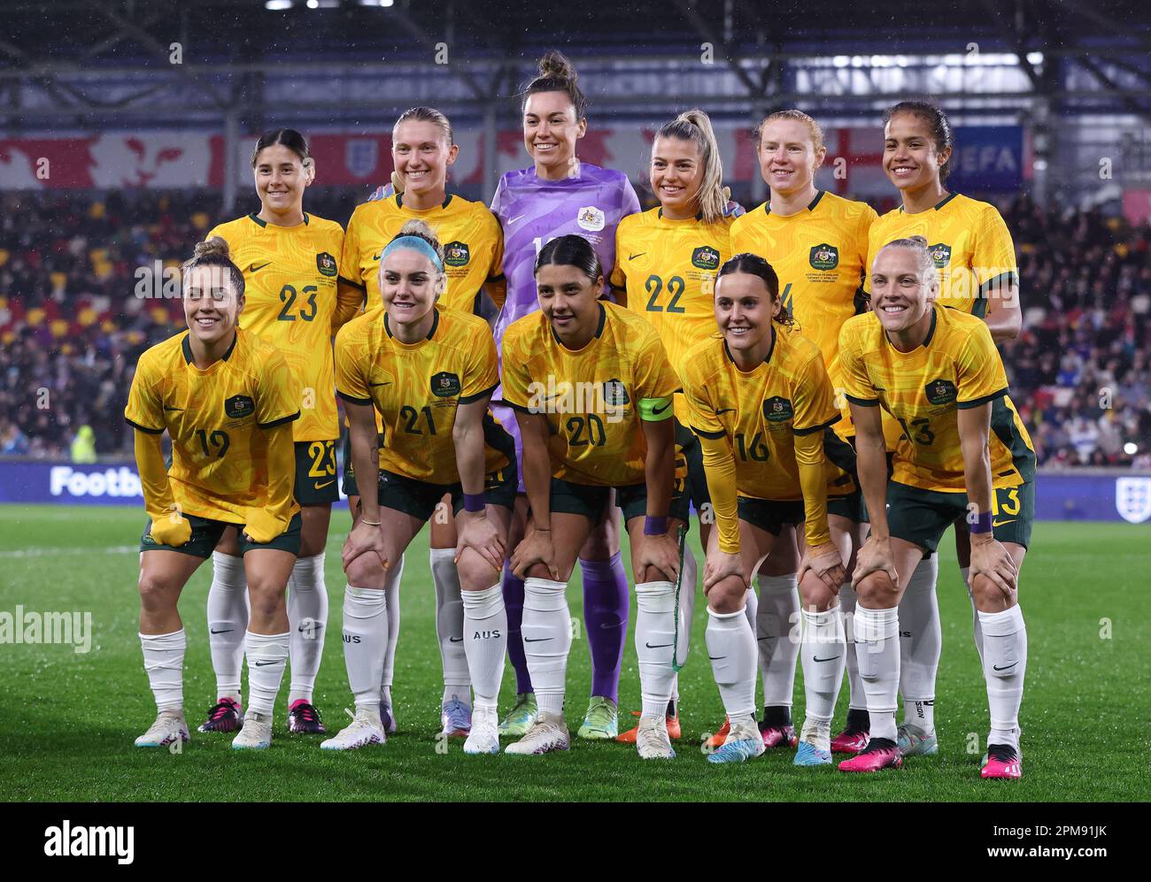 London, UK. 11th Apr, 2023. The Australia team pose for a team photo ...