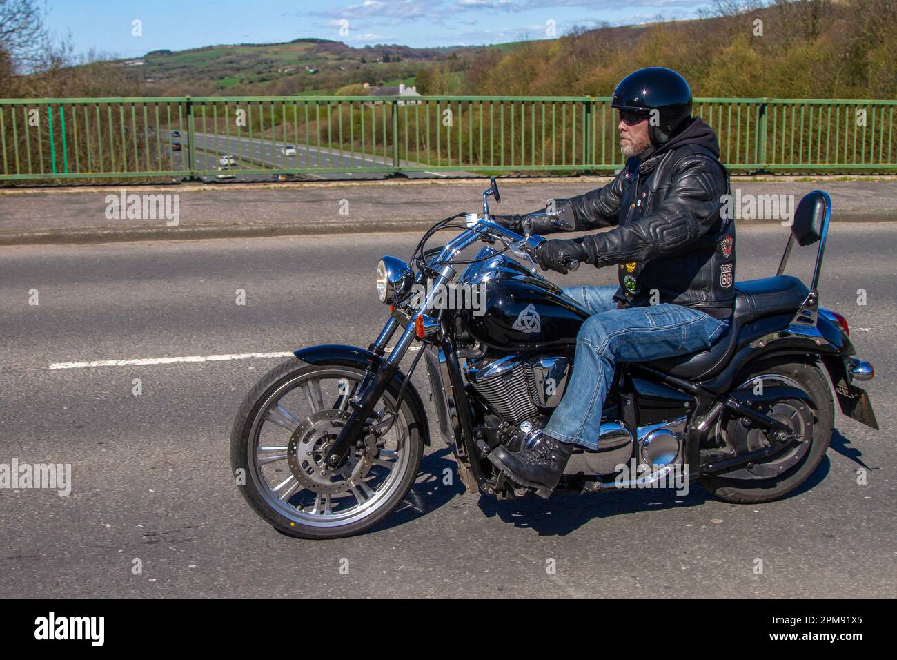 2007 Kawasaki Vn 900 C7f Custom V Twin Black Motorcycle Cruiser Petrol ...