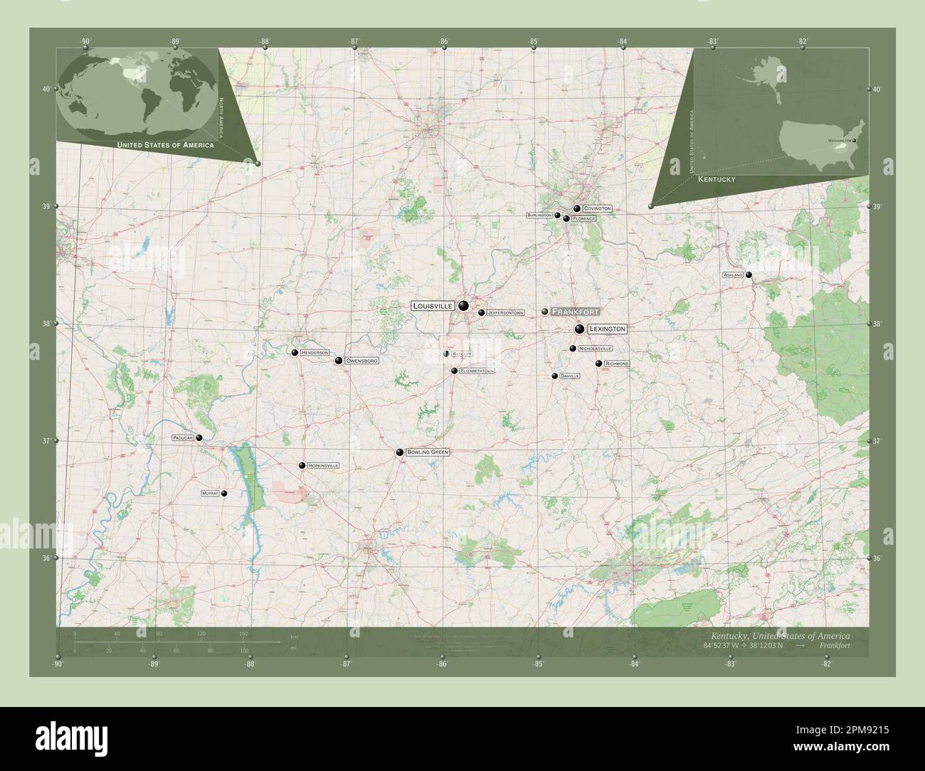 Map of jeffersontown hi-res stock photography and images - Alamy