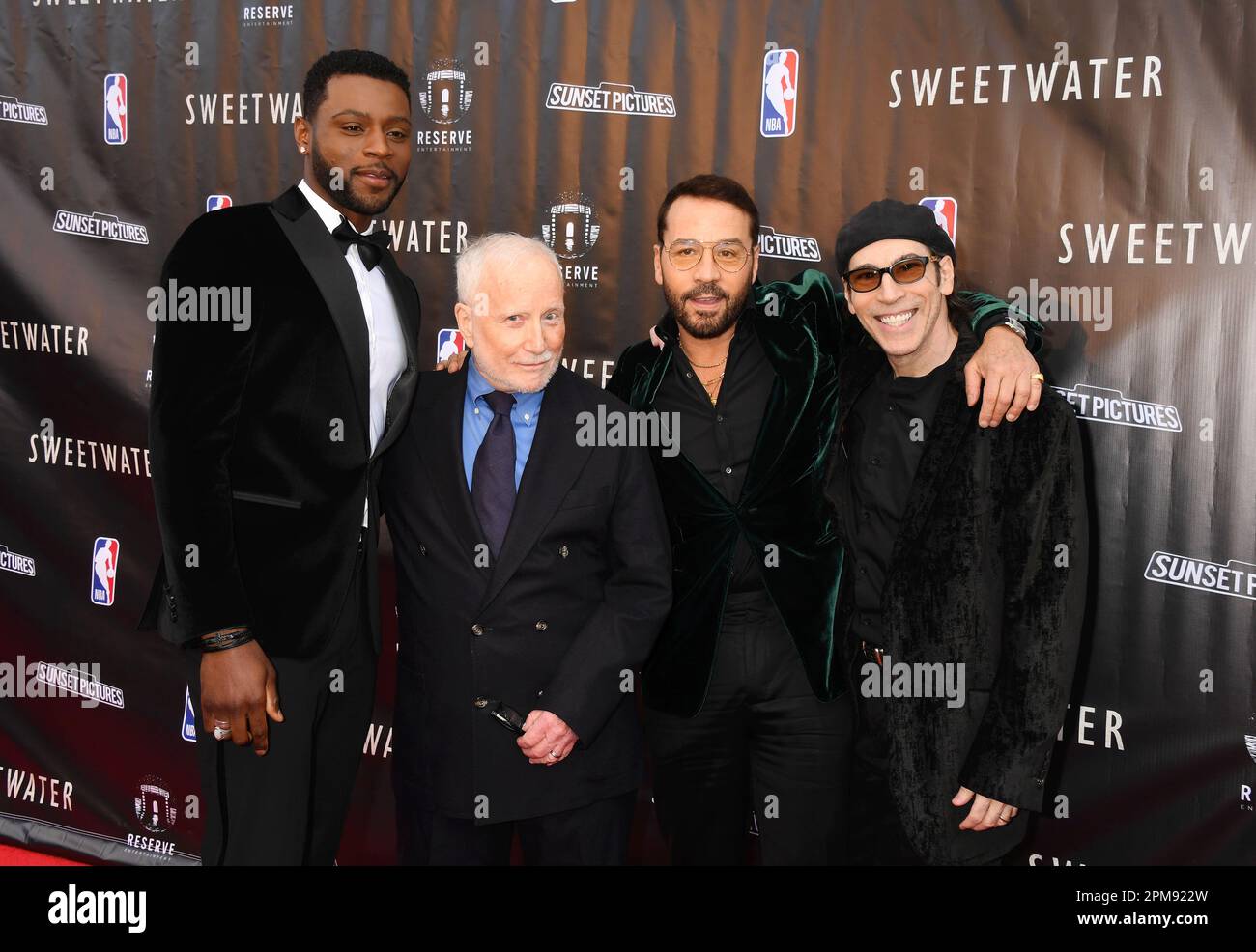 BURBANK, CALIFORNIA - APRIL 11: (L-R) Everett Osborne, Richard Dreyfuss ...