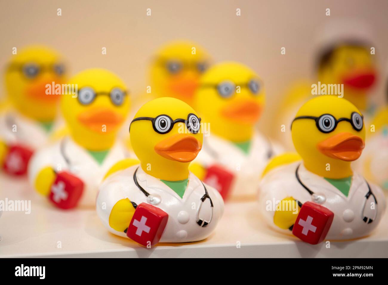 Rubber ducks seen in the newly opened store in Pula, Croatia, on April ...