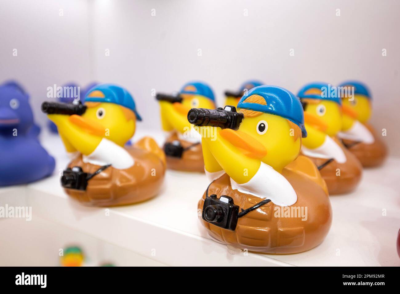 Rubber ducks seen in the newly opened store in Pula, Croatia, on April ...