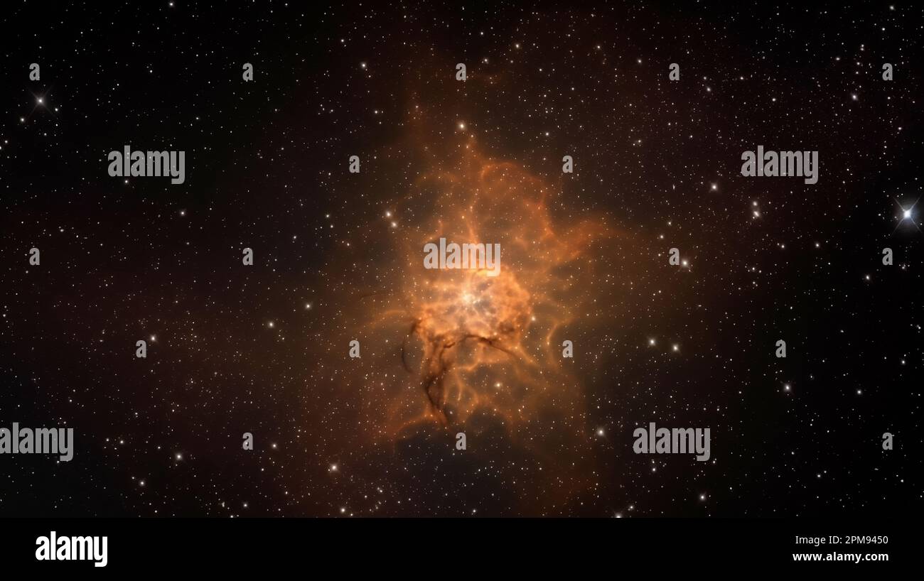 A bright glowing celestial object in the space - great for wallpapers ...