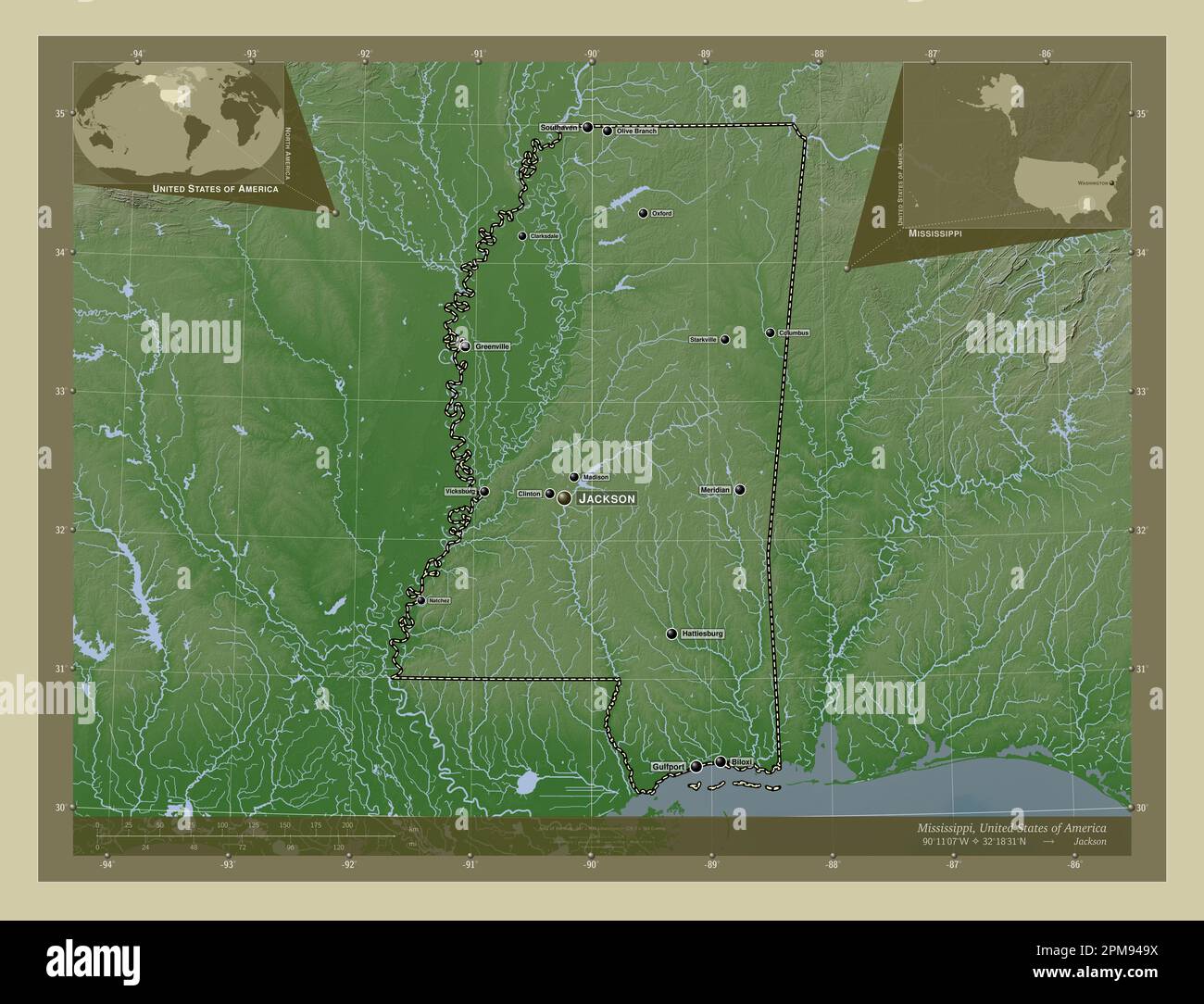 State Map Of United States Major Rivers And Names