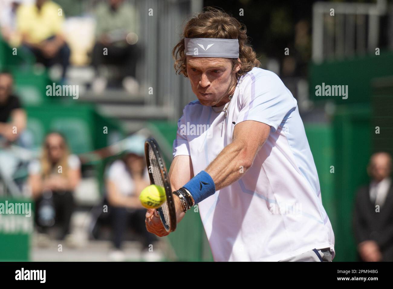 MONTE-CARLO, MONACO - APRIL 11: Andrey Rublev of Russia during Day 3 of ...