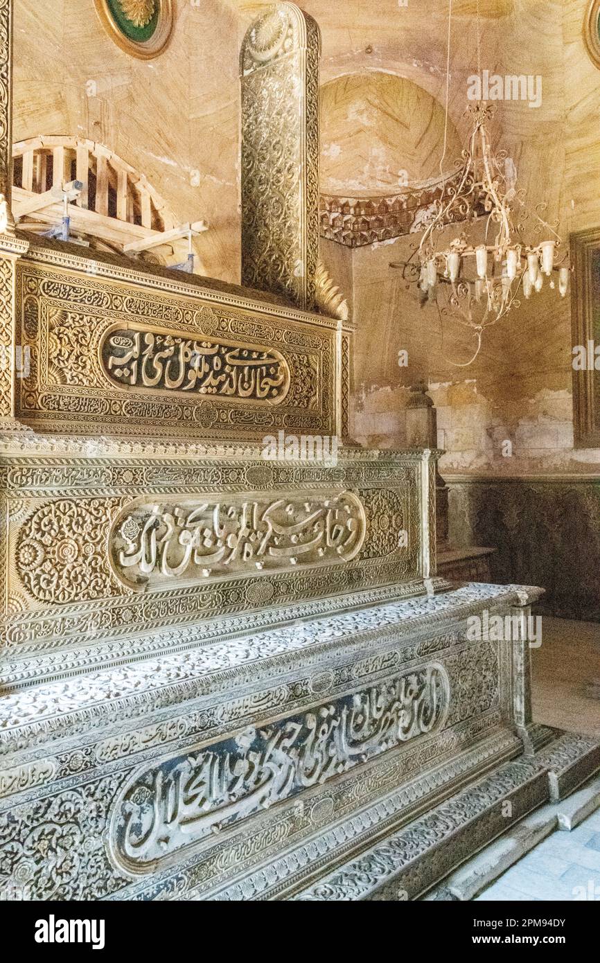The tombs inside the mausoleum for the Royal Family of Muhammad Ali ...