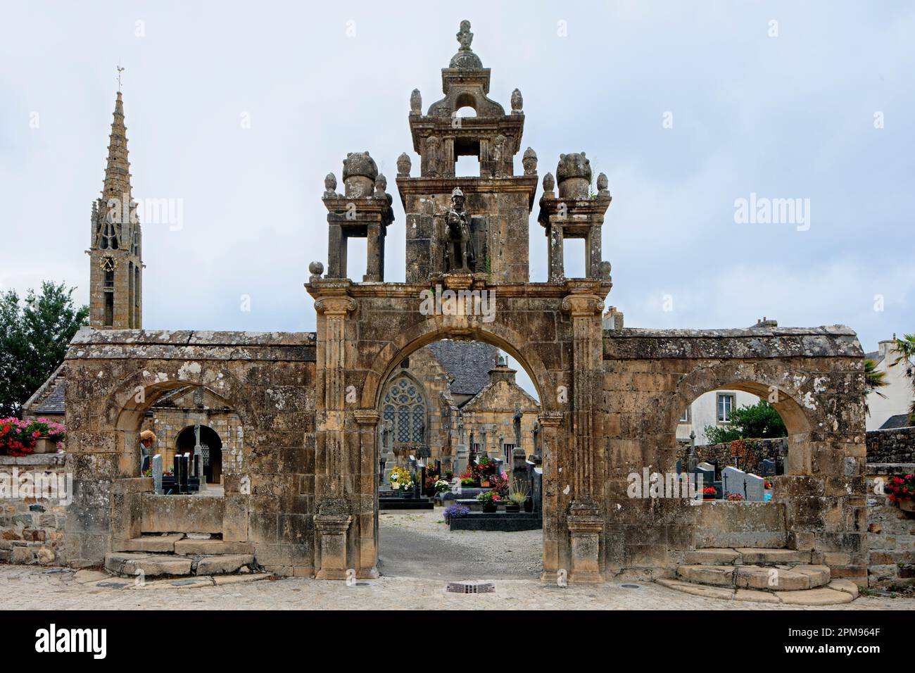 Enclosed parish, Argol, Brittany, France Stock Photo - Alamy