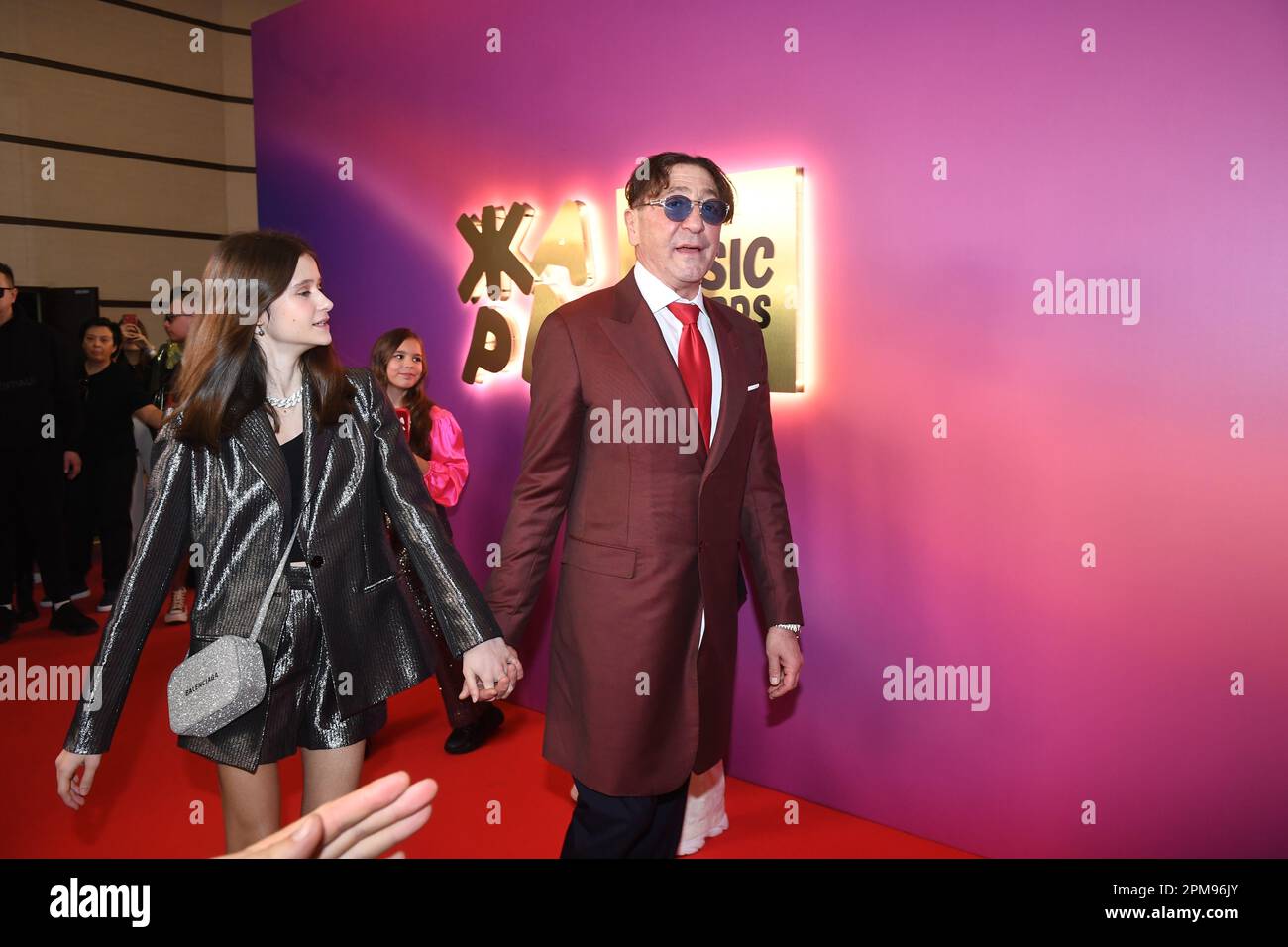 Moscow region. Krasnogorsk. Singer Grigory Leps with daughter Nicole ...