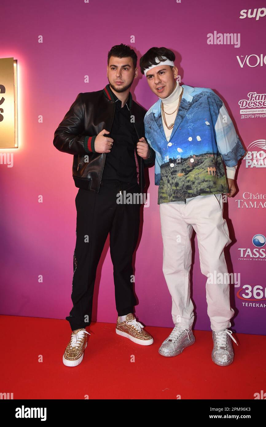 Moscow region. Krasnogorsk. Gayazovs Brothers band members Ilyas and ...