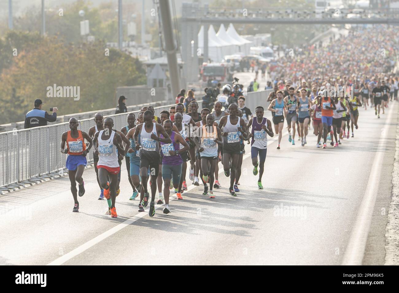ISTANBUL, TURKEY - NOVEMBER 06, 2022: Athletes running in 44. Istanbul ...