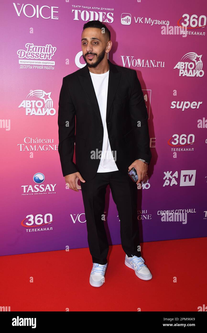 Moscow region. Krasnogorsk. Singer Ellai (Emin Aliyev) before the 6th ...