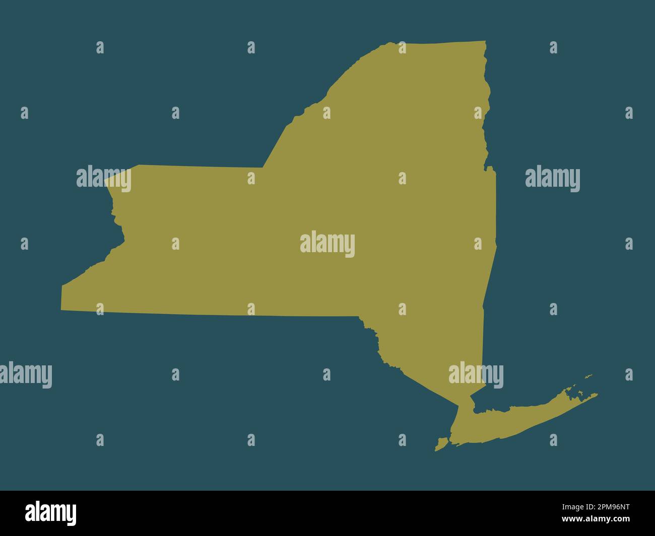 New York, state of United States of America. Solid color shape Stock ...