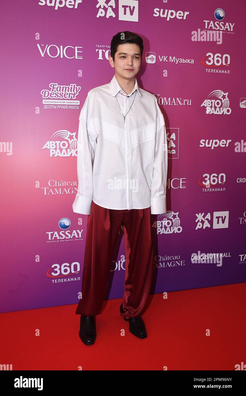 Moscow region. Krasnogorsk. Singer Akmal Khodzhaniyazov before the 6th ...