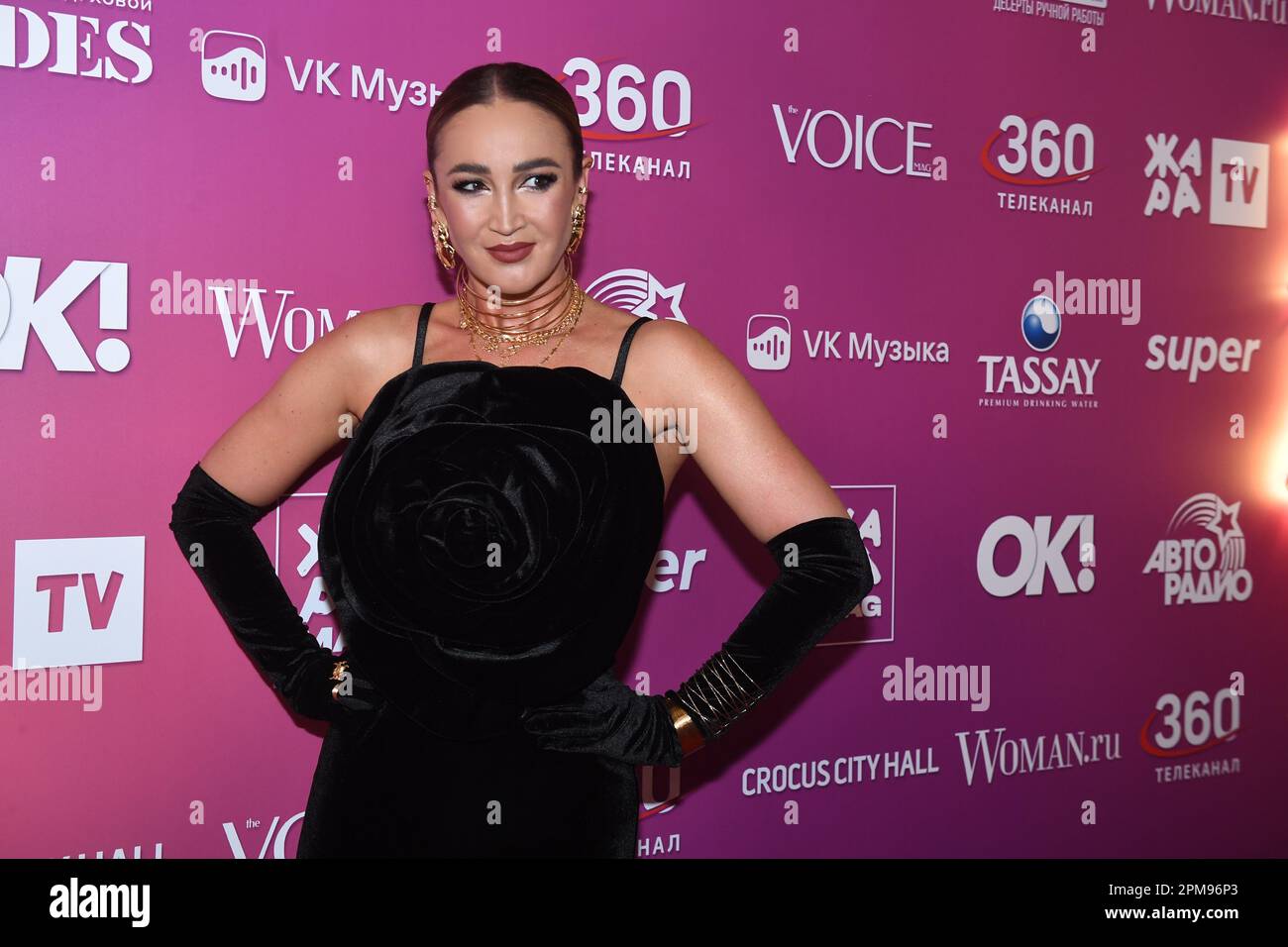 Moscow region. Krasnogorsk. Singer Olga Buzova before the 6th Heat Music Awards ceremony at the ...
