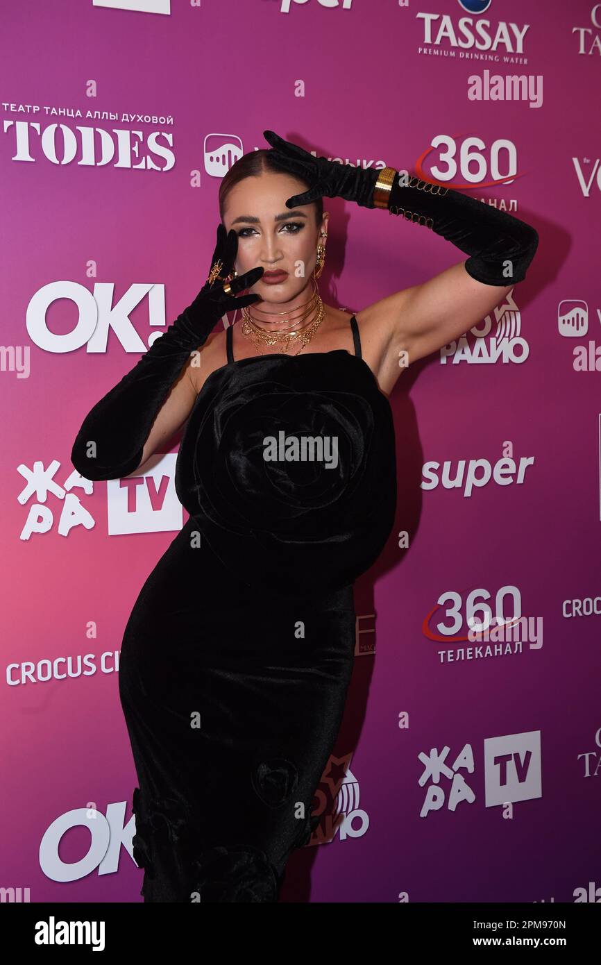 Moscow region. Krasnogorsk. Singer Olga Buzova before the 6th Heat Music Awards ceremony at the ...