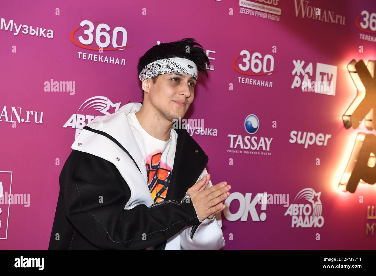 Moscow region. Krasnogorsk. Singer Khabib before the 6th Heat Music Awards at the Crocus City ...