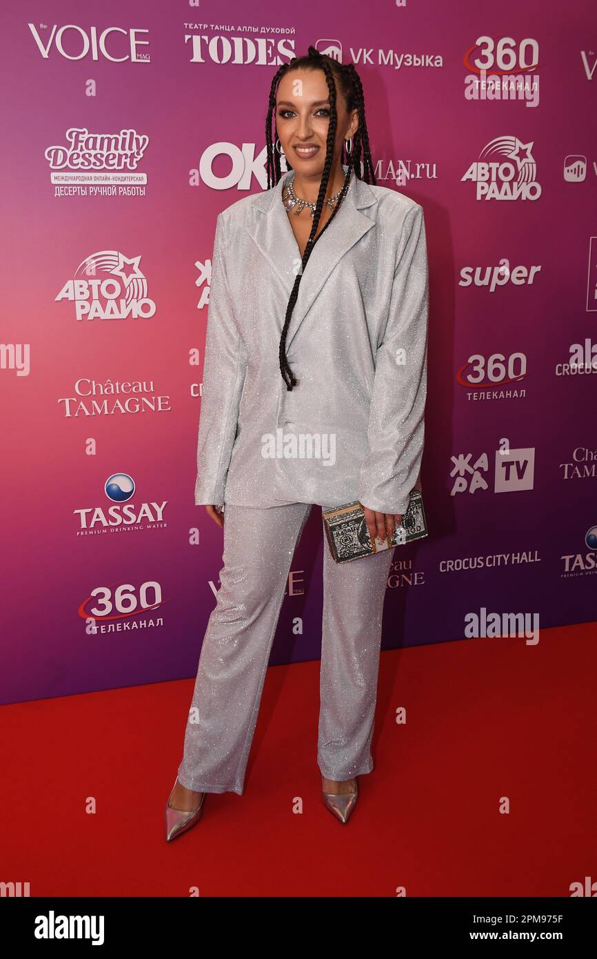 Moscow region. Krasnogorsk. Singer Gelya Taiga before the 6th Heat Music Awards at the Crocus ...