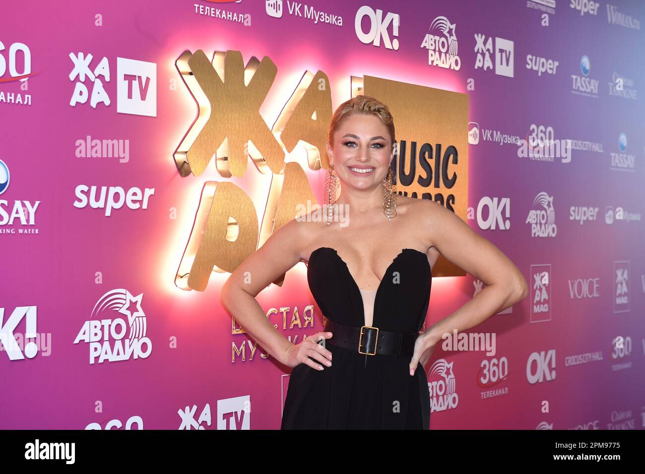 Moscow region. Krasnogorsk. Singer Natalya Gordienko before the 6th Heat Music Awards ceremony ...