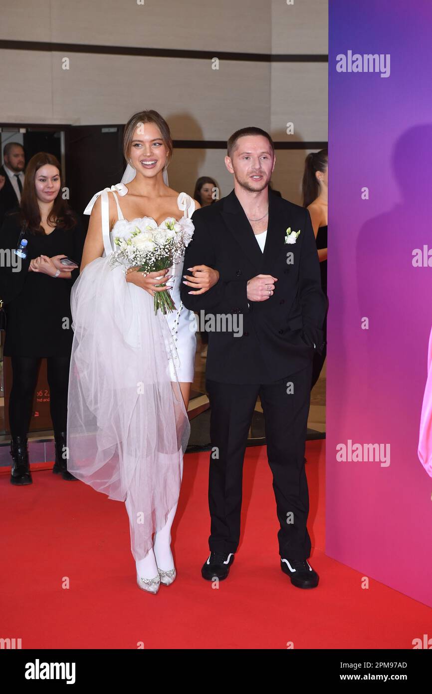 Moscow region. Krasnogorsk. Singer Vanya Chebanov before the 6th Heat Music Awards ceremony at ...