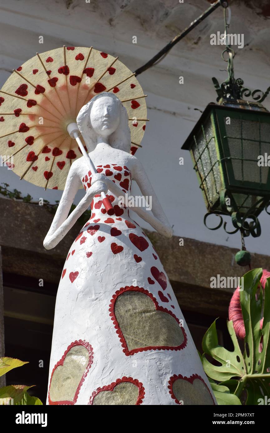 The lady and its umbrella Stock Photo - Alamy