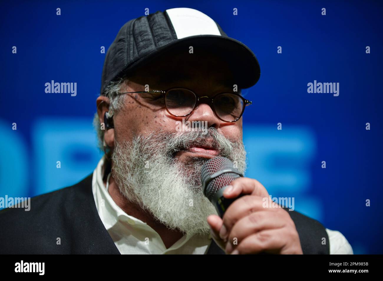 Rio, Brazil - april 10, 2023, Presentation of the singer Jorge Aragao ...
