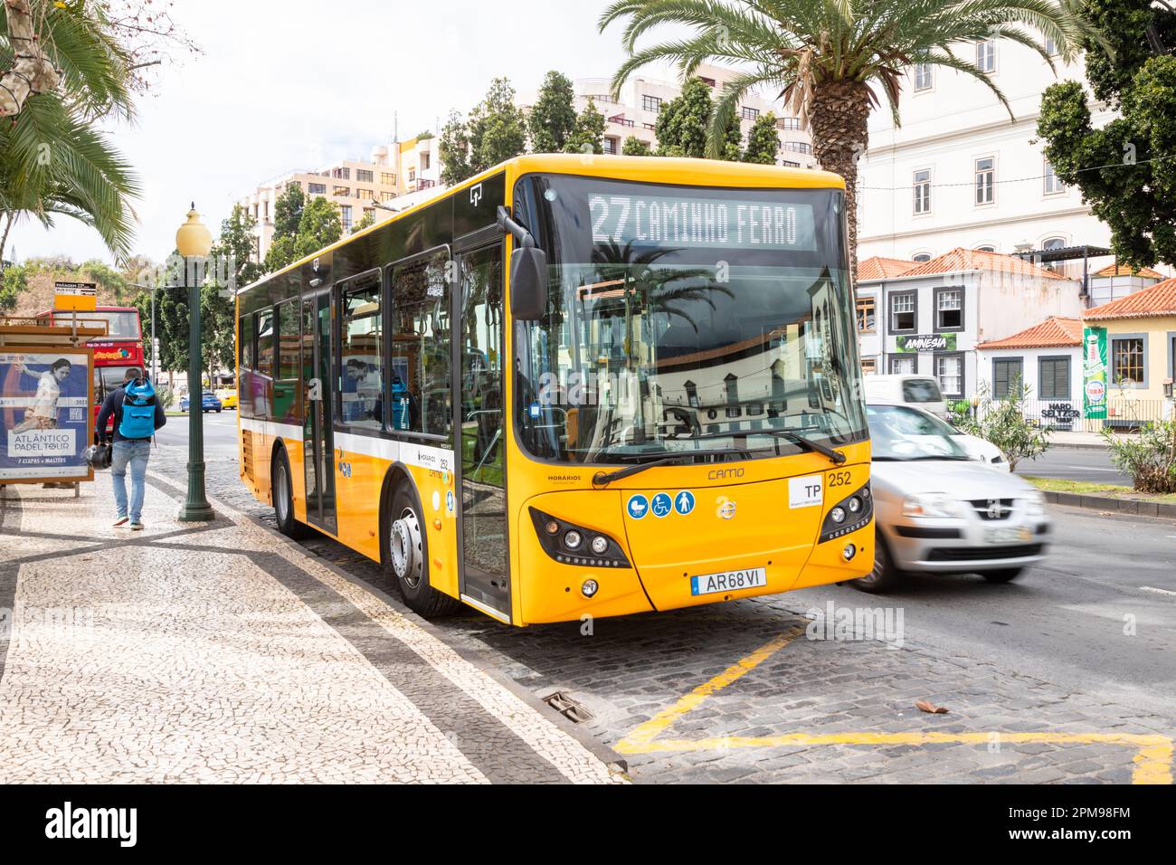 Public transport bus, Funchal, Madeira Stock Photo - Alamy