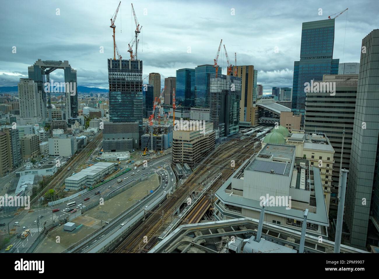 Osaka, Japan - March 24, 2023: Views of Osaka Station between ...