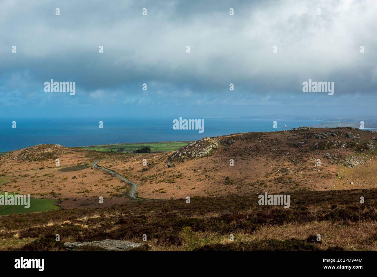 West Penwith Moors and coast road Stock Photo - Alamy