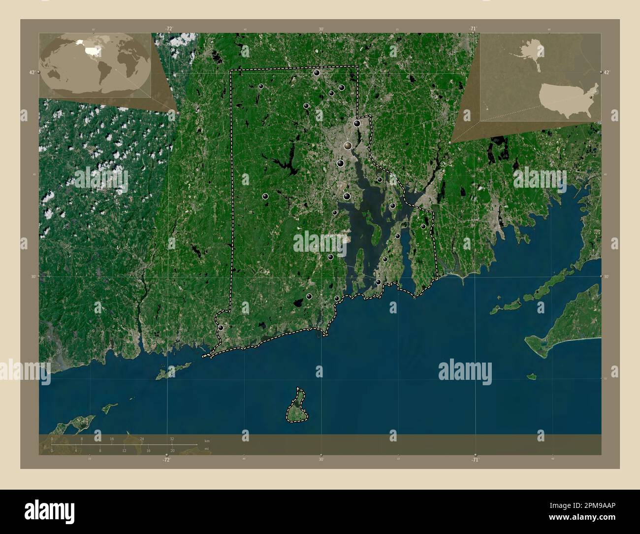 Rhode Island, state of United States of America. High resolution ...