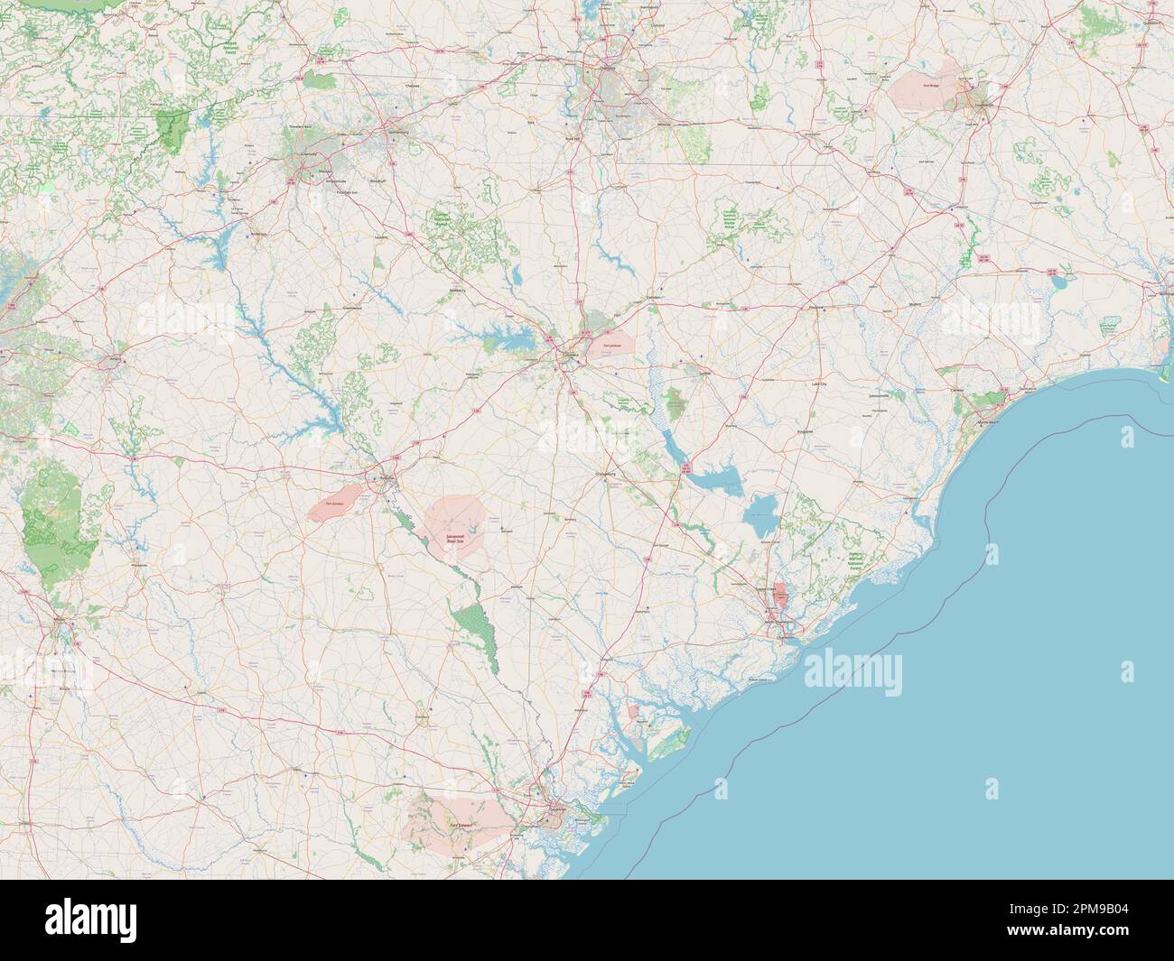 Map of clemson south carolina hi-res stock photography and images - Alamy
