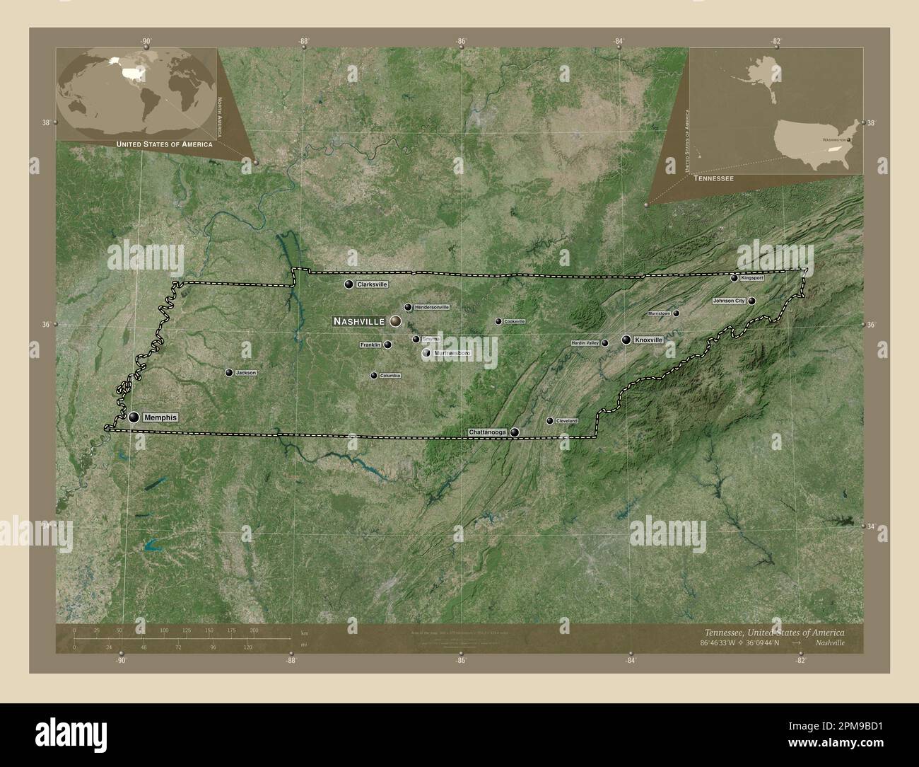 Satellite Map Murfreesboro Murfreesboro, TN Satellite Weather Map