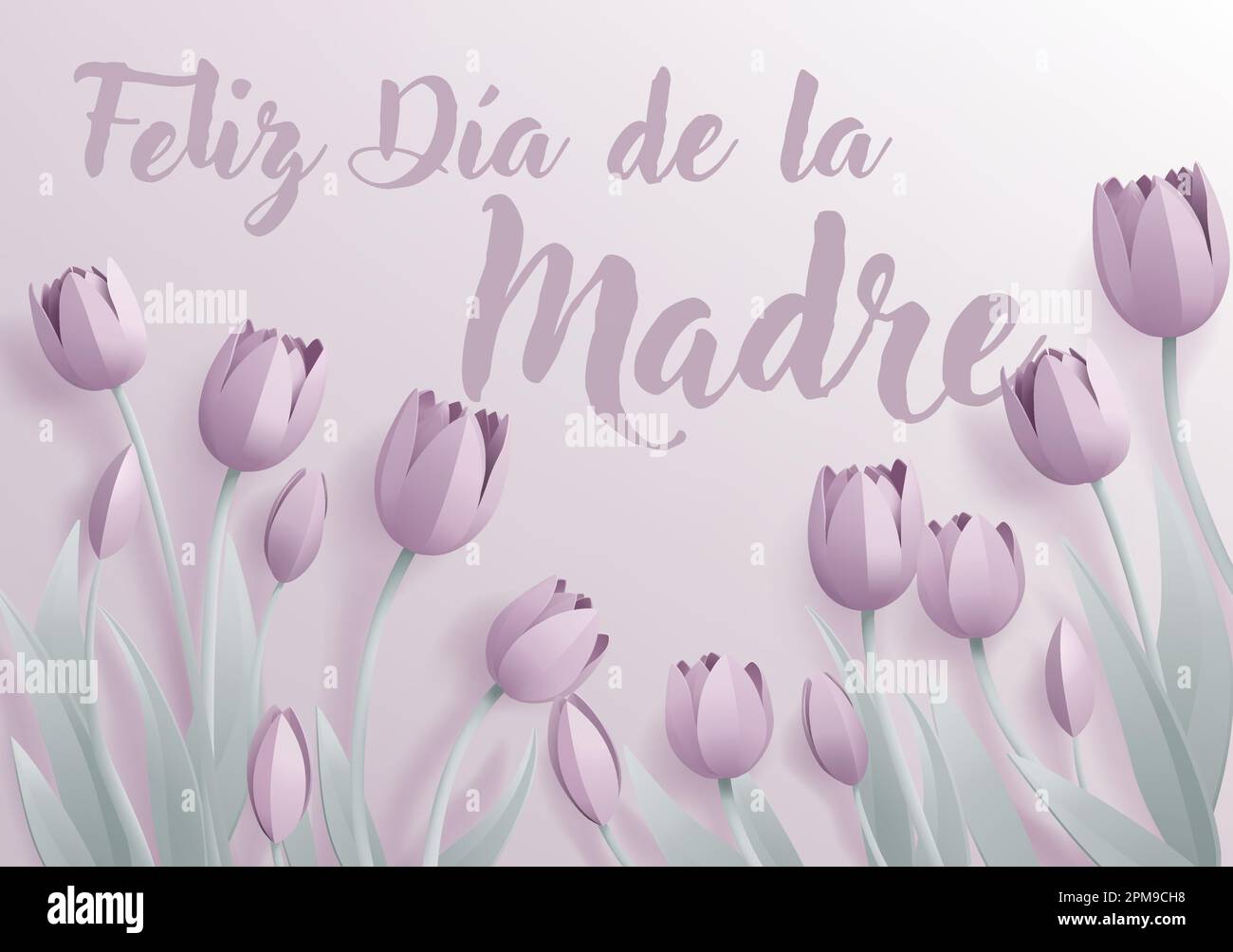 Mothers Day Spanish Feliz Dia De La Madre Design Stock Vector Image ...