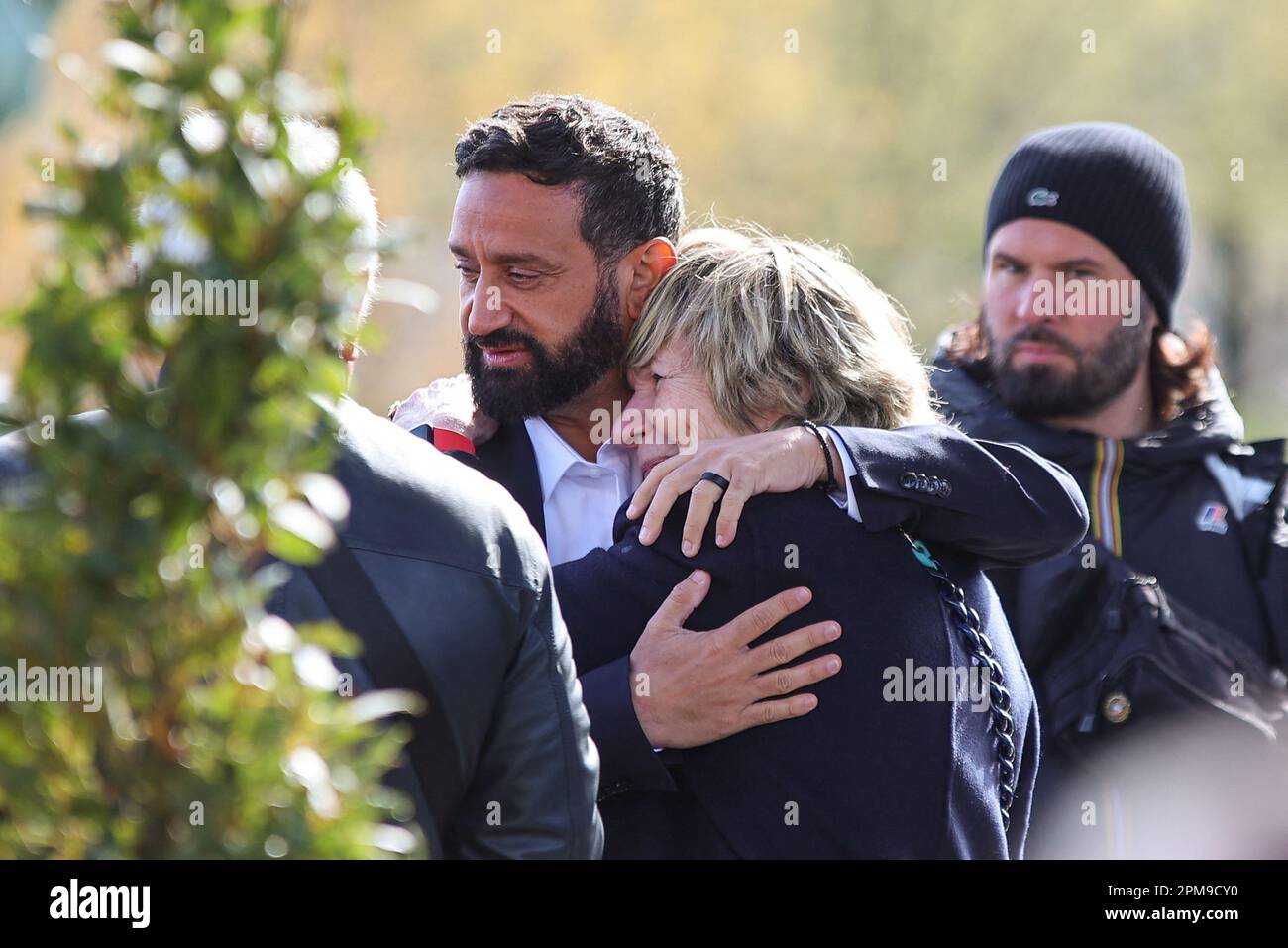 Cyril Hanouna, Michele Marchand attending inauguration of the Jean-Paul ...