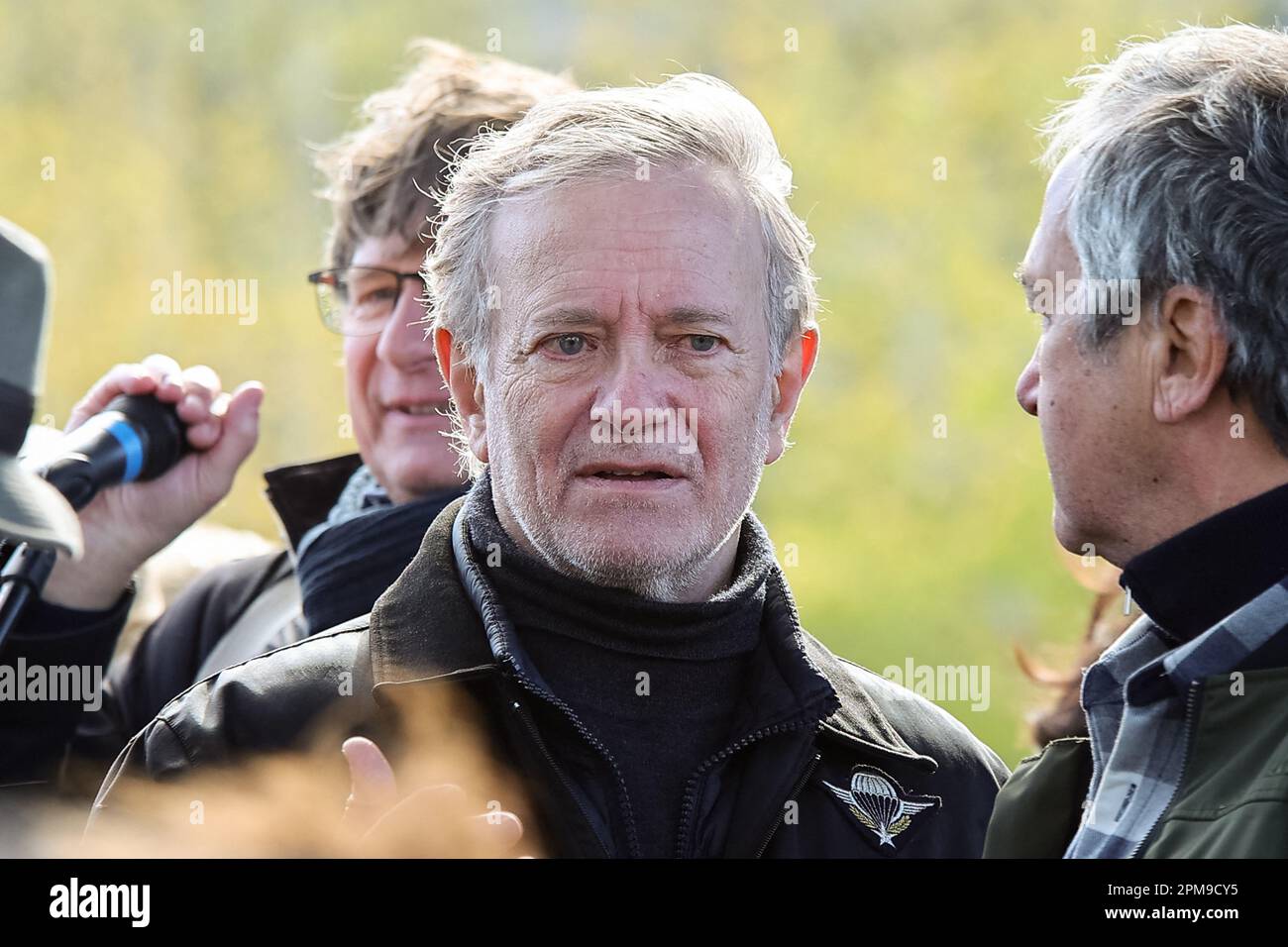 Francis Huster attending inauguration of the Jean-Paul Belmondo ...
