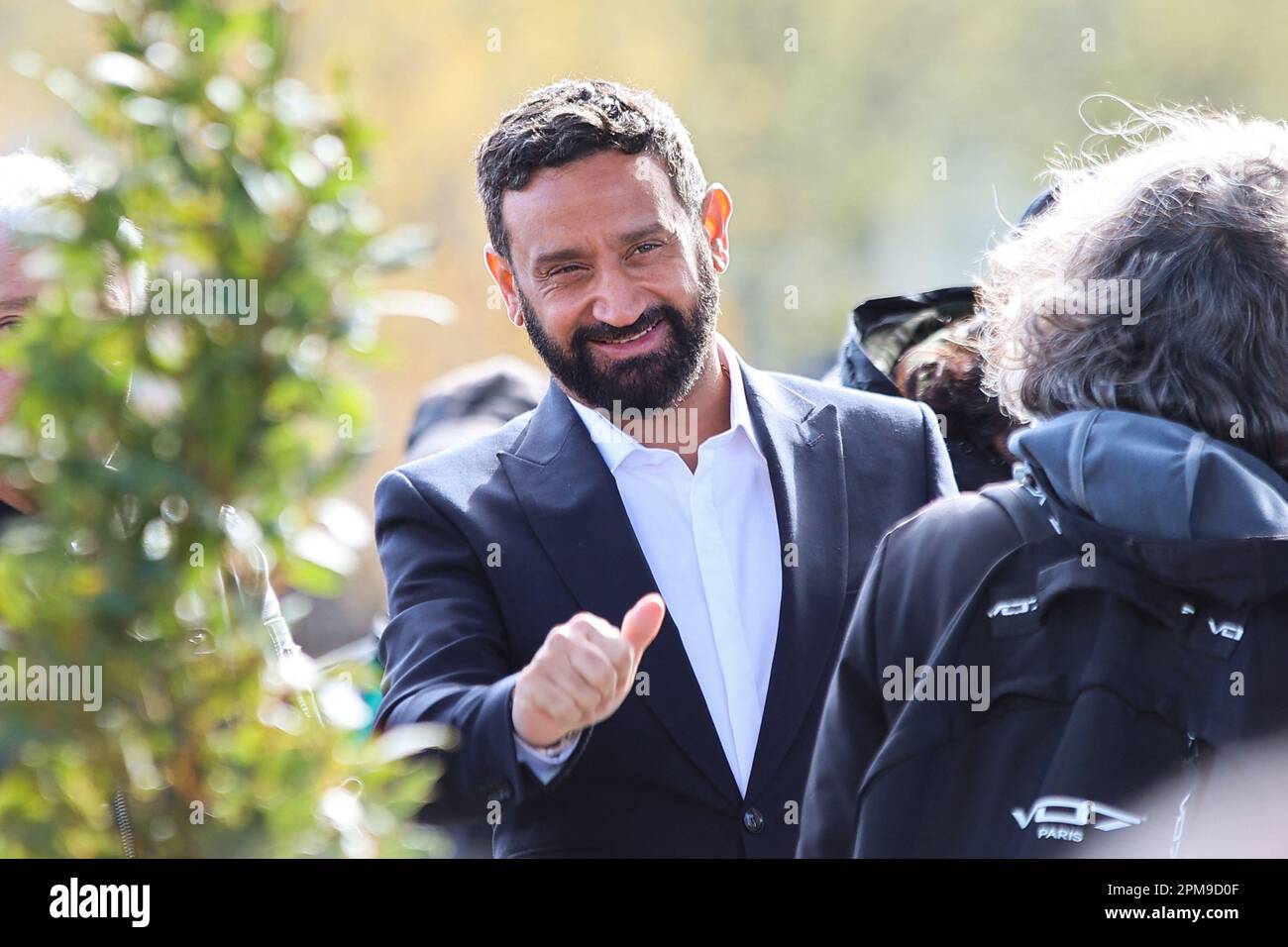 Paris, France. 12th Apr, 2023. Cyril Hanouna attending inauguration of ...