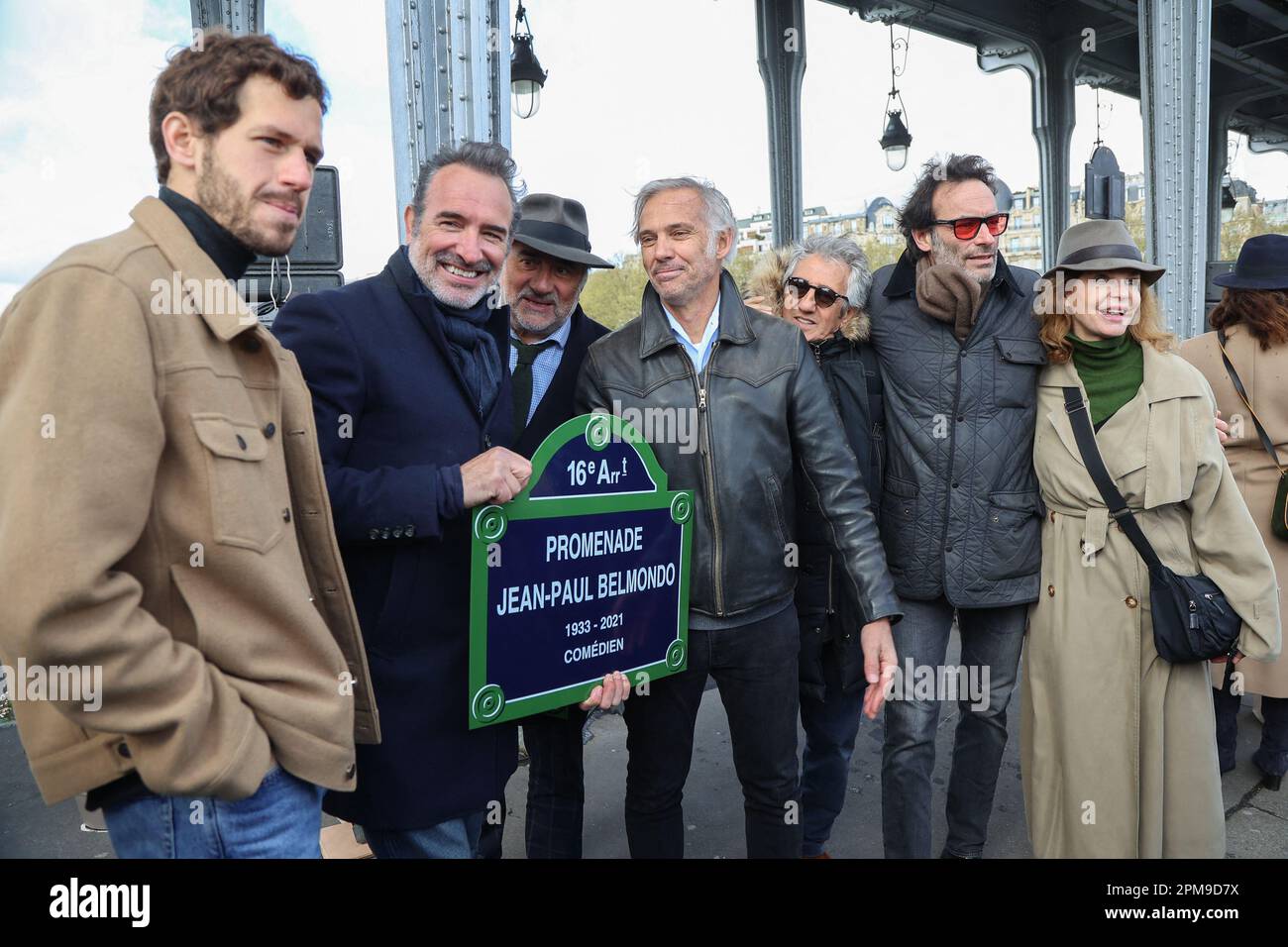 Paris, France. 12th Apr, 2023. Victor Belmondo, Jean Dujardin, Antoine ...