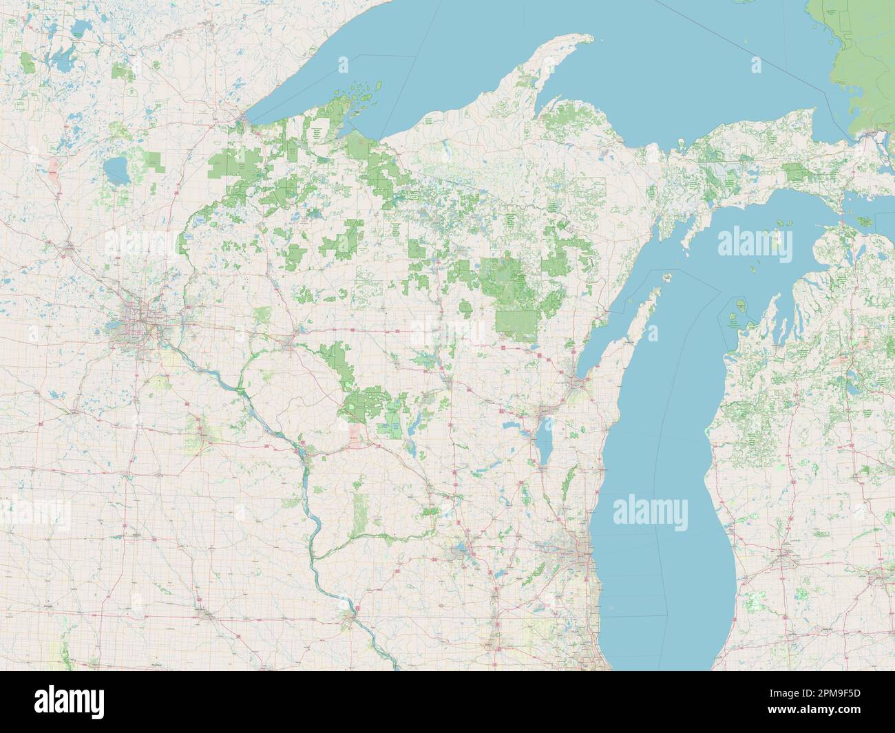 Wausau wisconsin map hi-res stock photography and images - Alamy