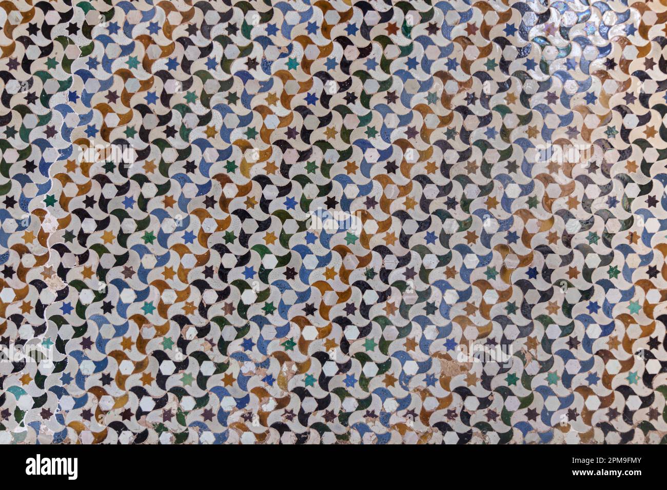 Islamic Moorish architecture style tiles colorful mosaic background ...