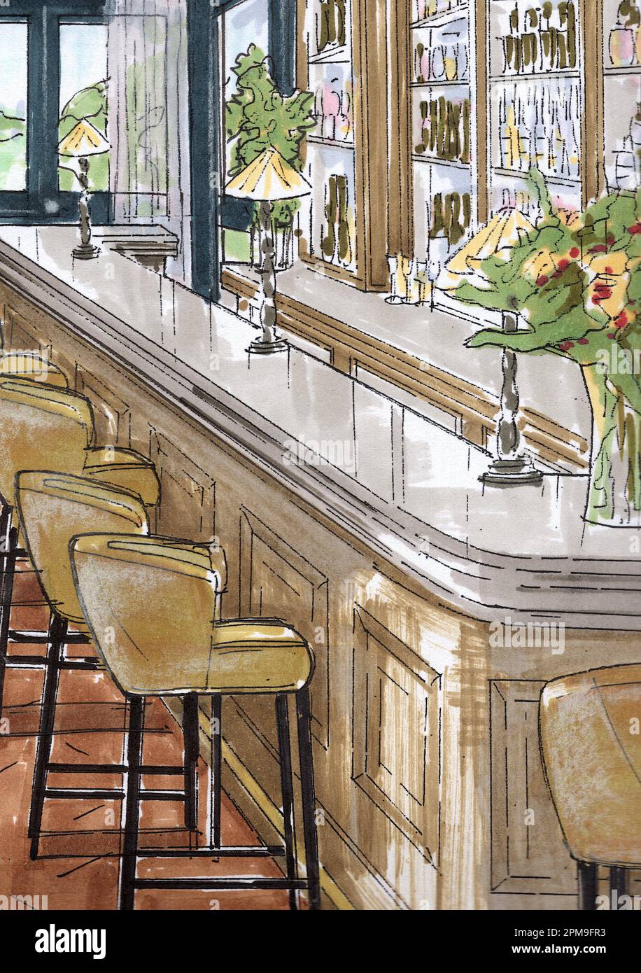 Colour sketch hi-res stock photography and images - Alamy