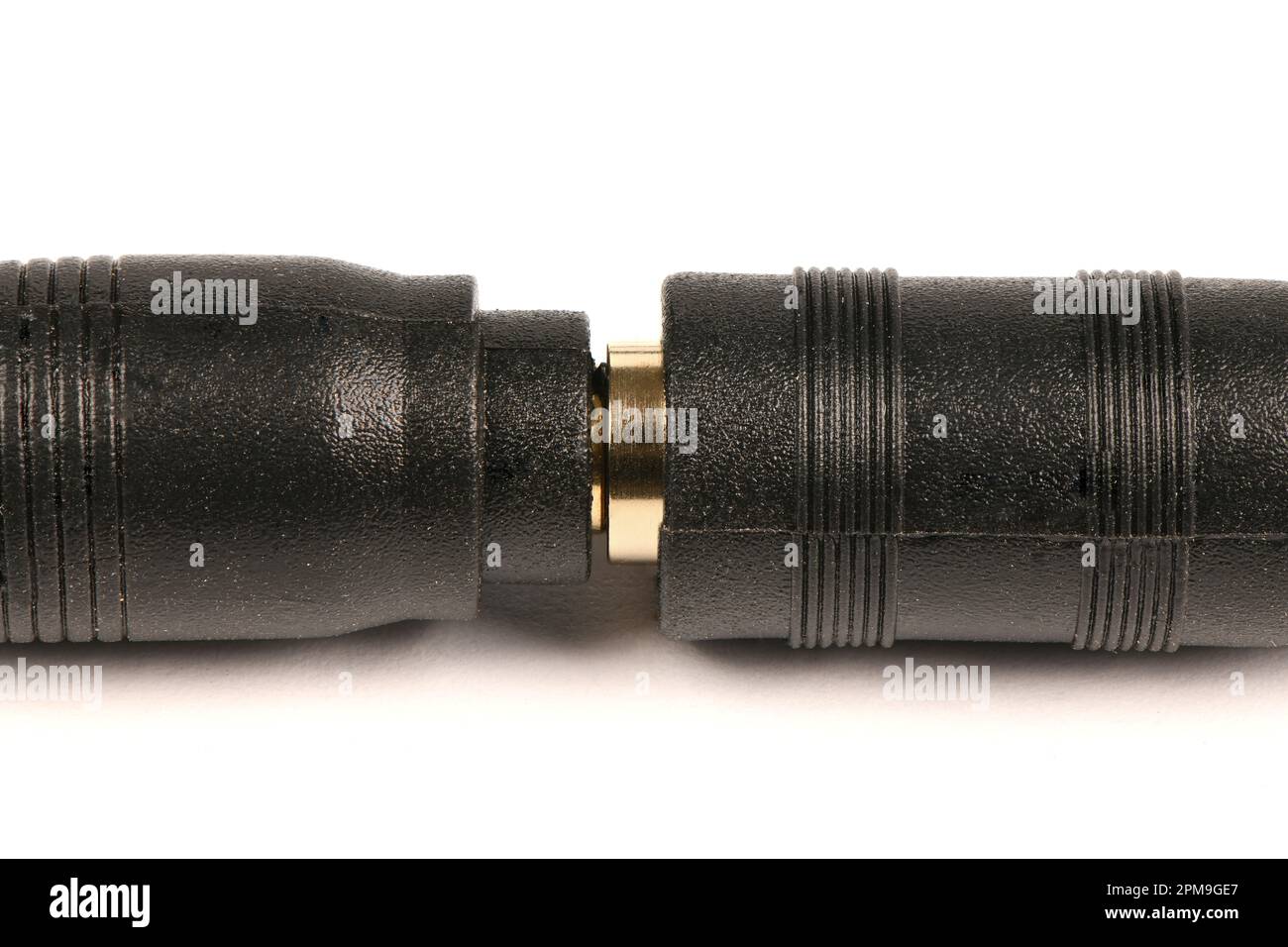 Audio jack, headphone jack, isolated on a white background. Extreme ...