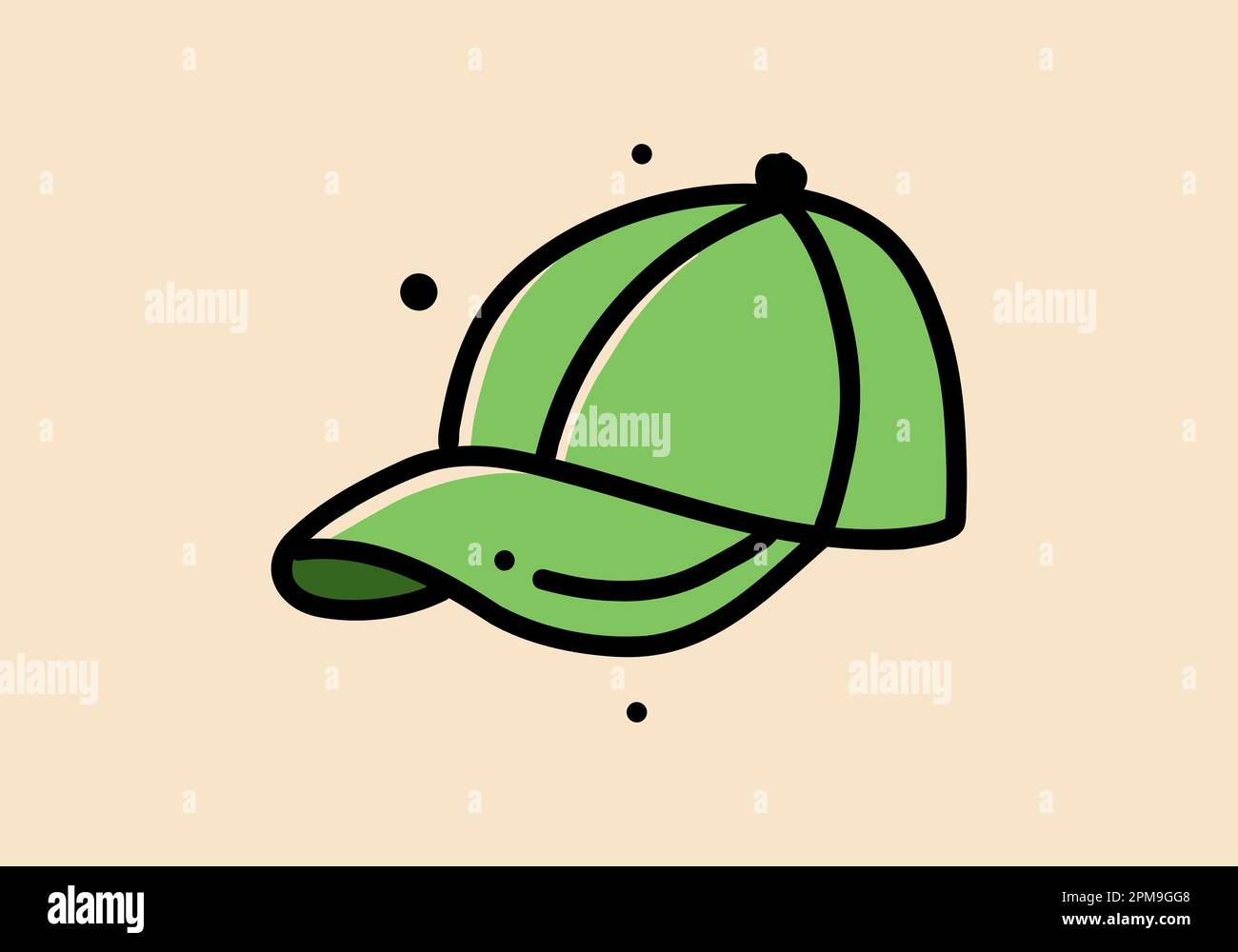 Green head cap Stock Vector Images - Alamy