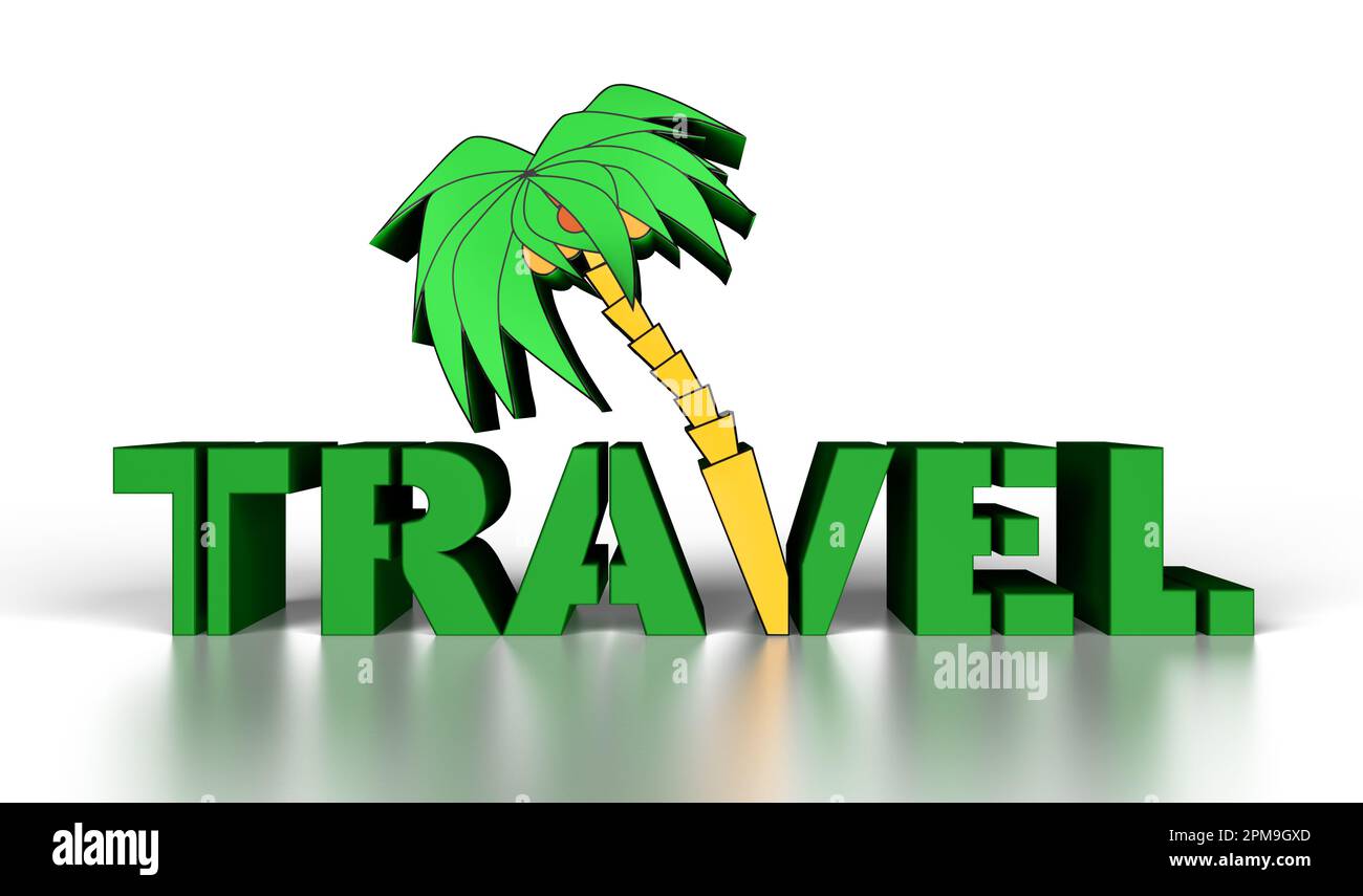 Palm tree icon text hi-res stock photography and images - Alamy