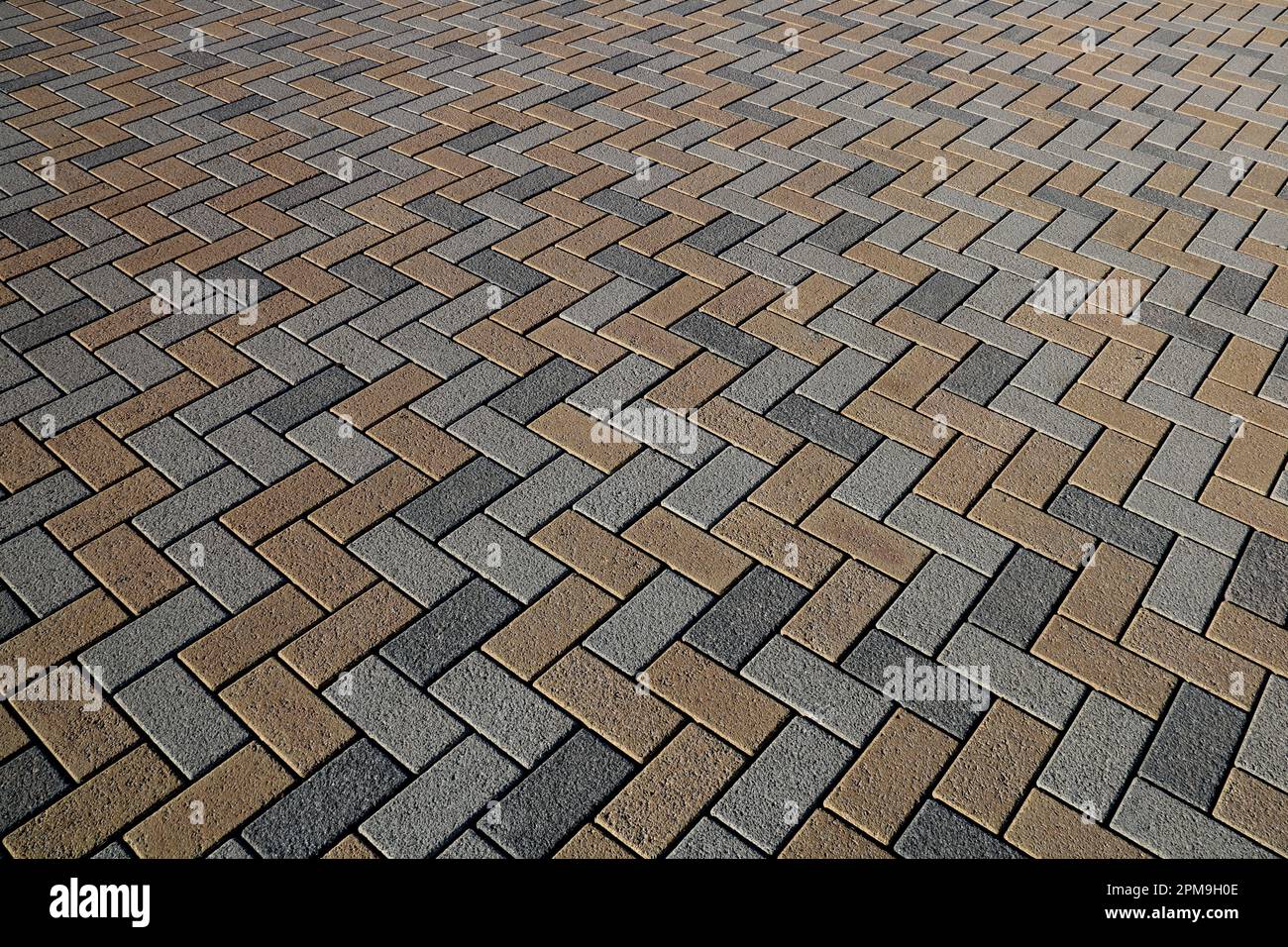 Block paved outdoor floor surface in a recreational area Stock Photo ...