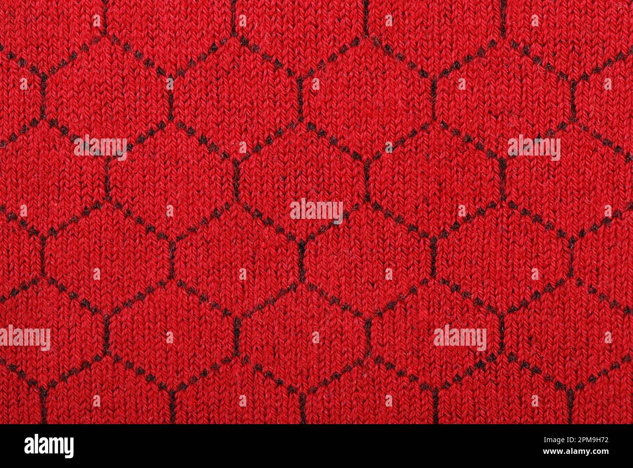 Close-up of red texture fabric cloth, textile background. High ...