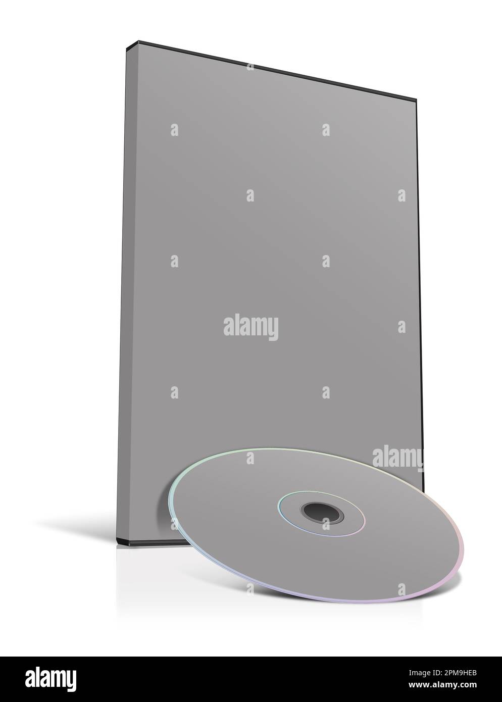 DVD box blank template grey for presentation layouts and design. 3D ...