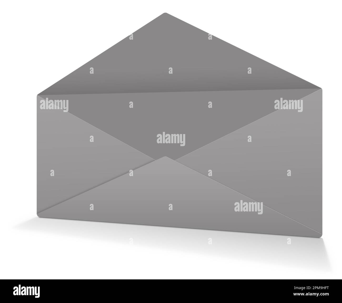 Grey Postal envelope blank template for presentation layouts and design ...
