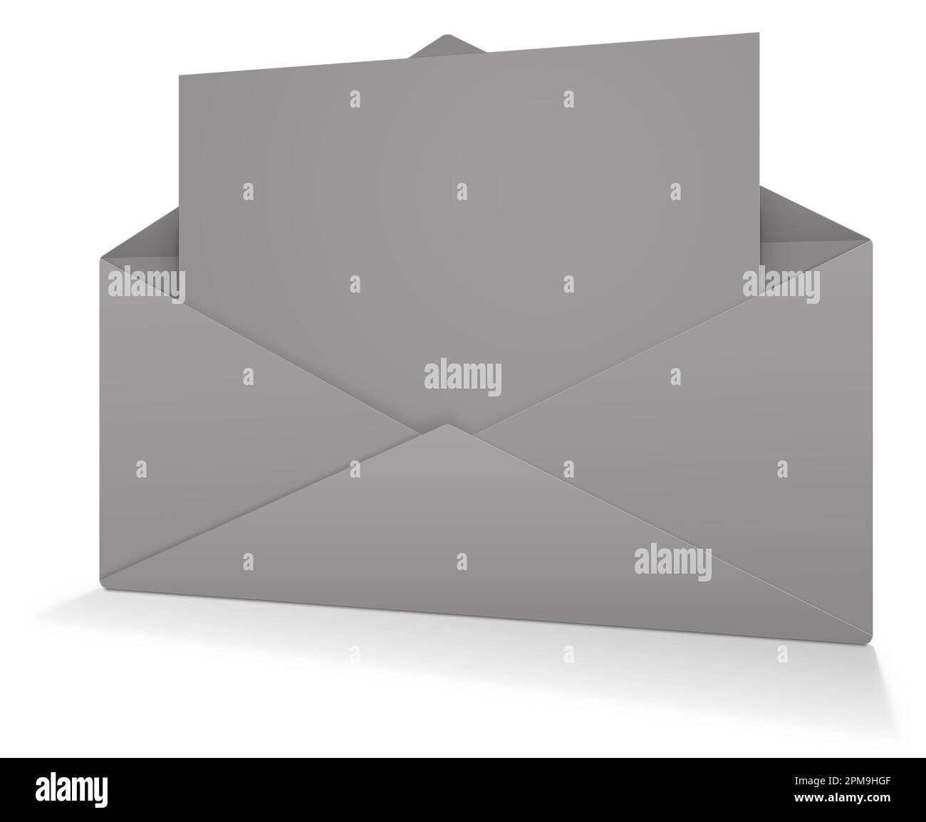 Grey Postal envelope blank template for presentation layouts and design ...